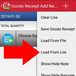How To Upload Goods Receipt Document Using CSV File in iREAP POS PRO via Mobile